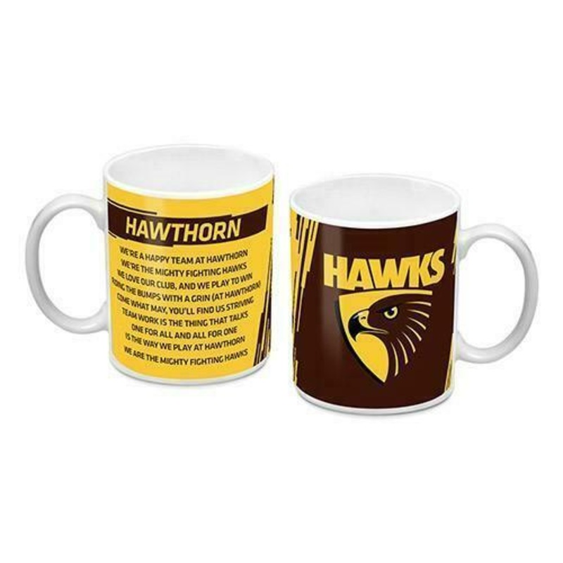 Buy Afl Coffee Mug Hawthorn Hawks Team Song Drinking Cup T Box
