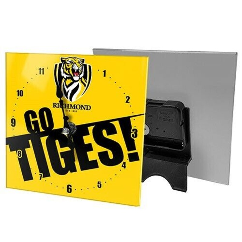 Buy AFL Desk Clock - Richmond Tigers - Gift Box - Football - MyDeal