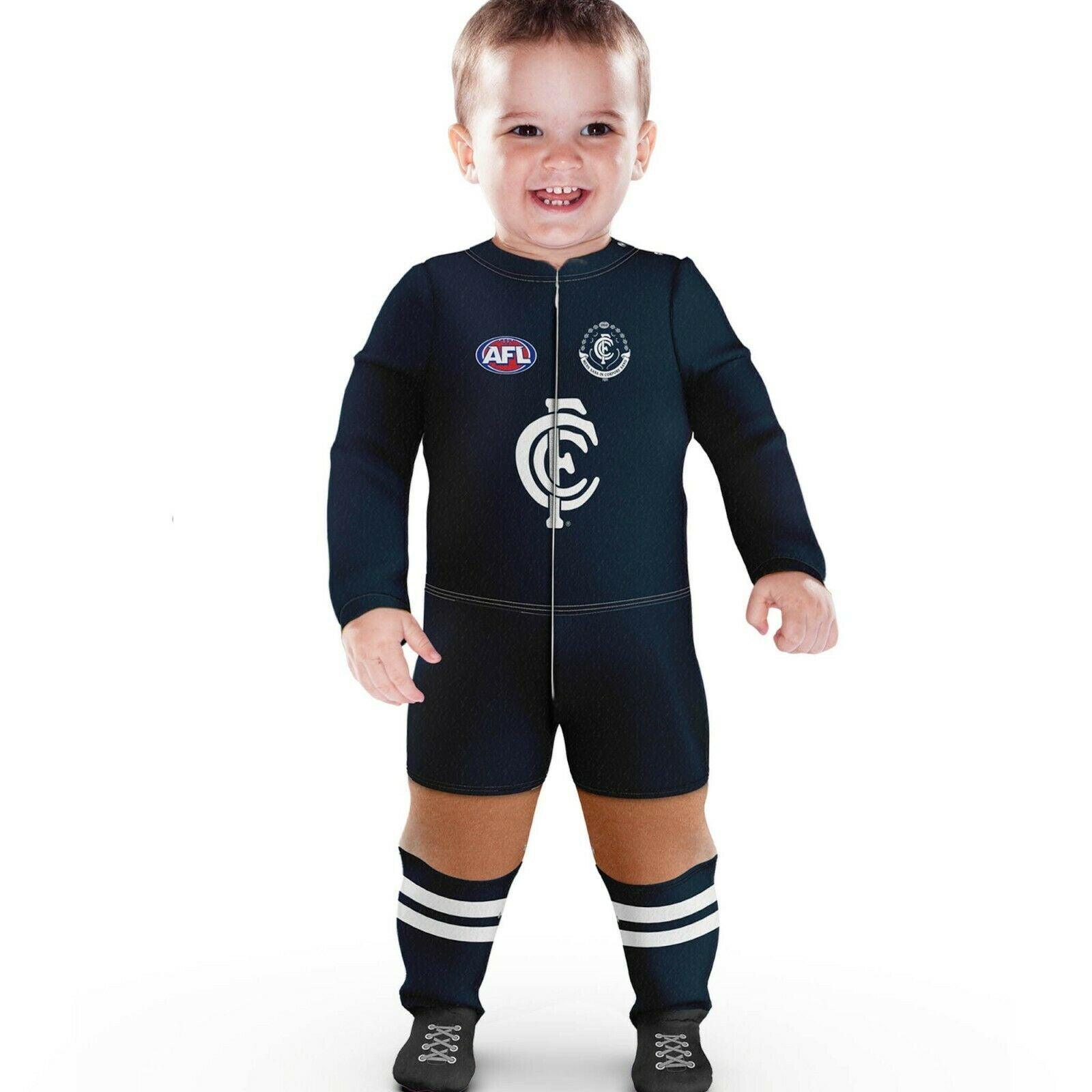 Buy AFL Footy Suit Body Suit - Carlton Blues - Baby Toddler Infant ...