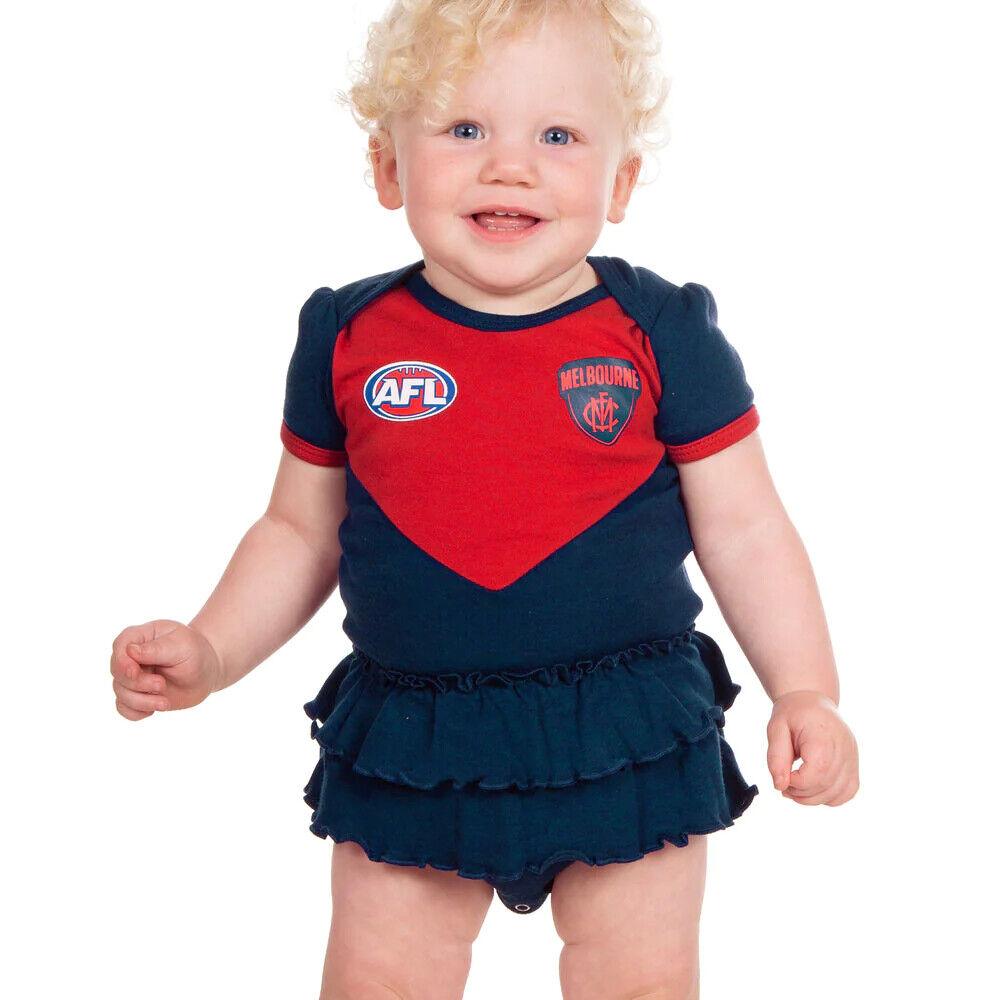 Buy AFL Girls Tutu Footy Suit Body Suit - Melbourne Demons - Baby ...
