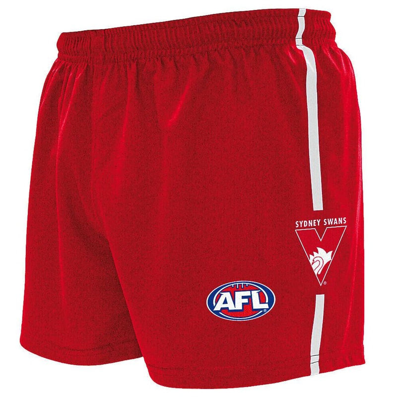 Buy AFL Home Baggy Shorts - Sydney Swans - Adult - Supporter - Burley ... Buy AFL Home Baggy Shorts - Sydney Swans - Adult - Supporter - Burley ...