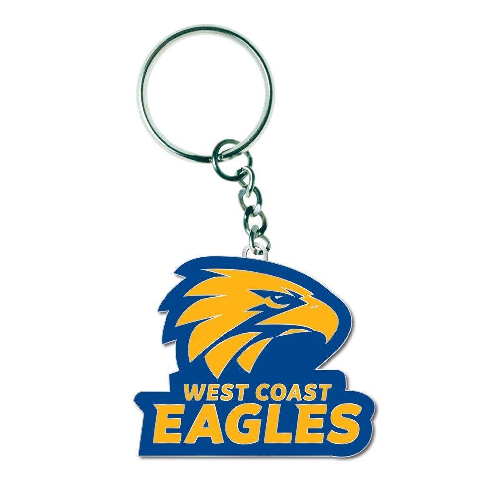 Buy AFL Logo Metal Key Ring - West Coast Eagles - Keyring - Aussie ...