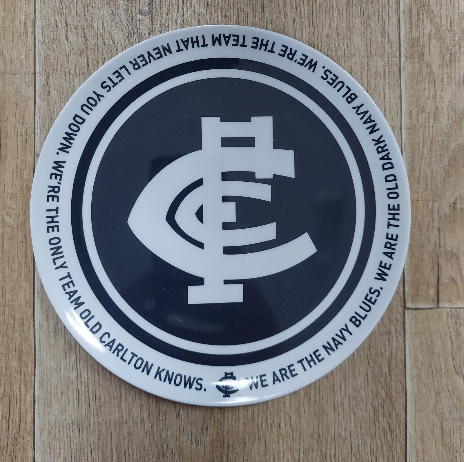 Buy AFL Melamine Plate - Carlton Blues - 20cm diameter - Single ...