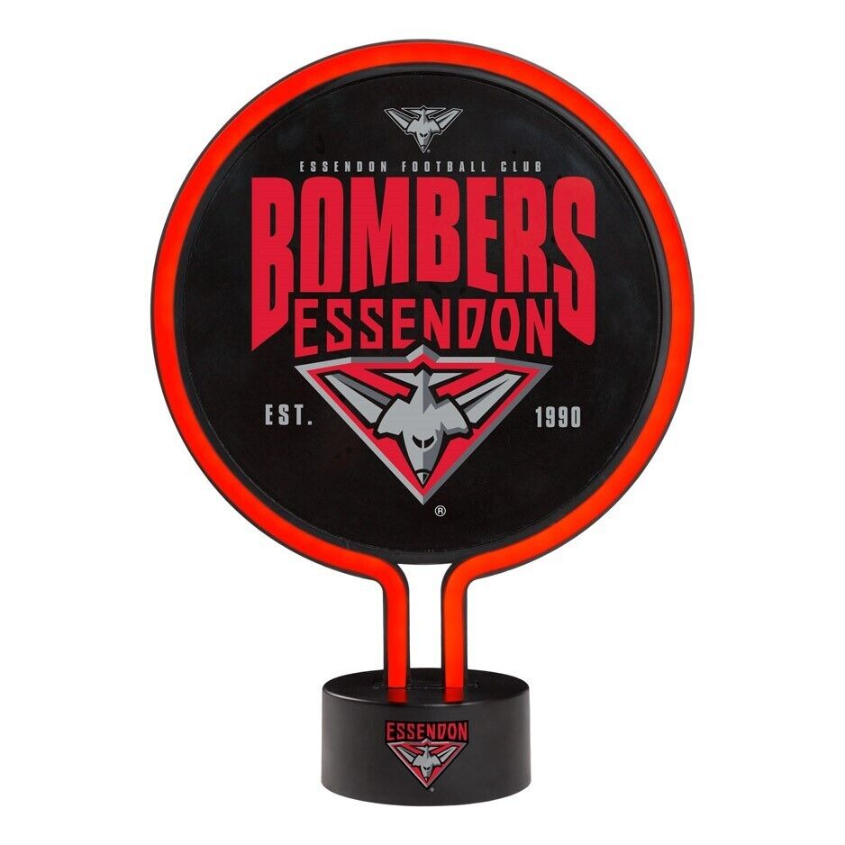 Buy AFL Neon Light - Essendon Bombers - 30 x 21.5 x 8.5cm - Team Logo ...
