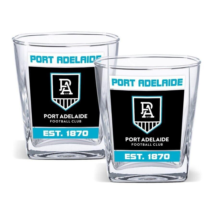 Buy AFL Spirit Glass Set - Port Adelaide Power - 250ml Cup - Set Of Two ...