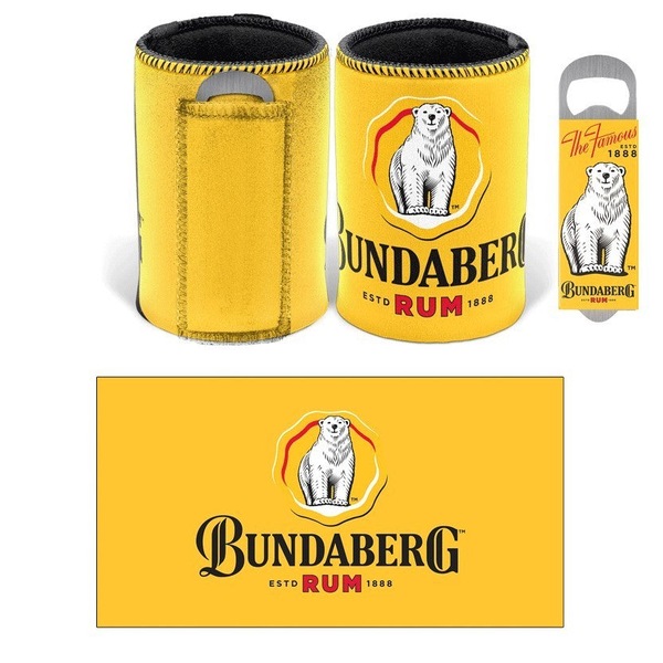 Buy Bundaberg Rum Stubby Cooler and Opener - Can Holder - Bundy Rum ...
