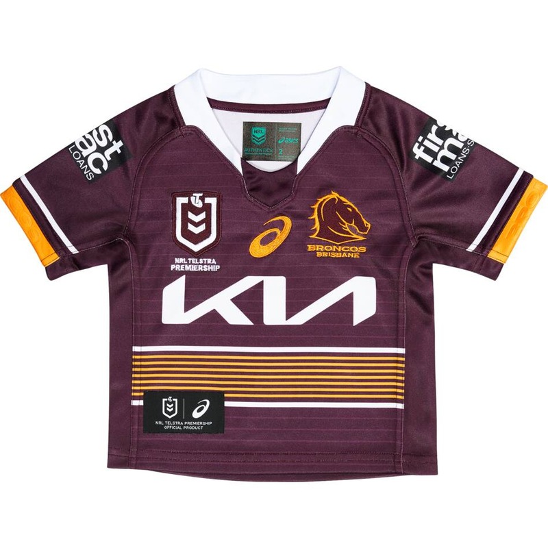 Buy NRL 2022 Home Jersey - Brisbane Broncos - Infant - Rugby League ...