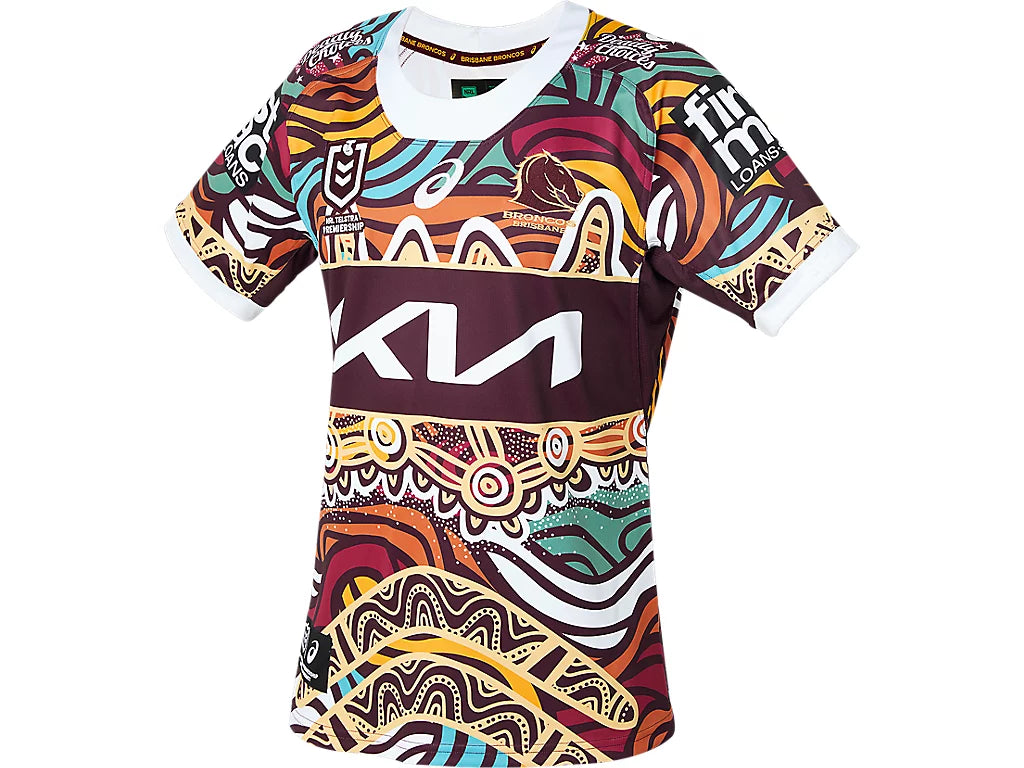 Buy NRL 2023 Indigenous Jersey - Brisbane Broncos - Adult - Rugby ...