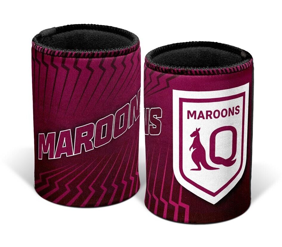 Buy NRL 2023 Logo Stubby Can Cooler - Queensland Maroons - Drink - QLD ...