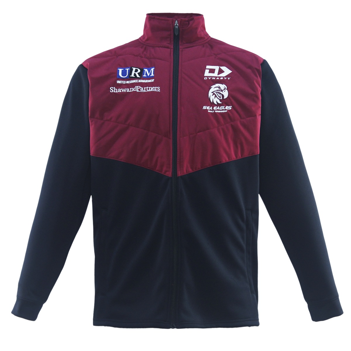 Buy NRL 2025 Hybrid Jacket - Manly Sea Eagles - Black - Adult - Mens ...