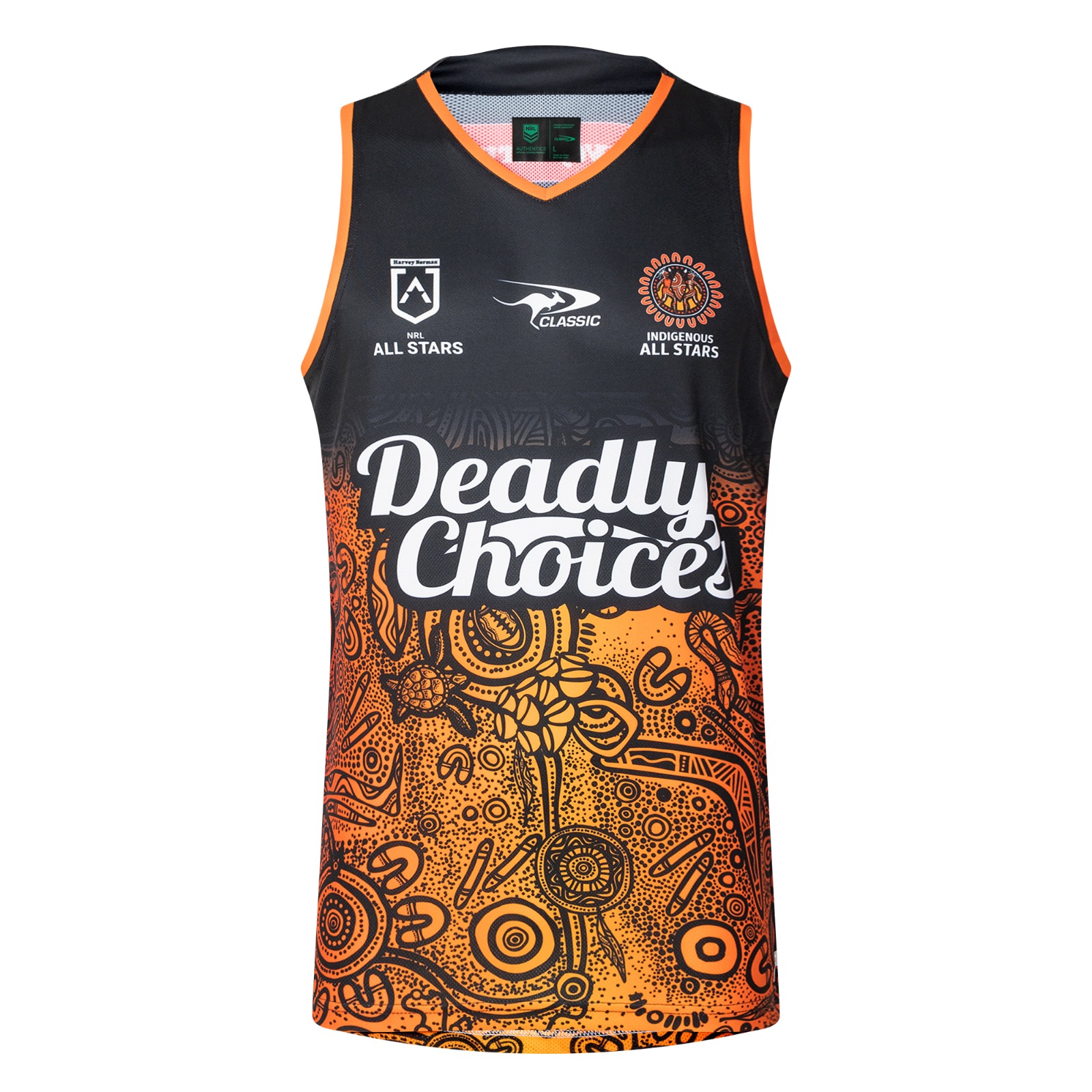 Buy NRL 2025 Training Singlet - Indigenous All Stars - Adult - Mens ...