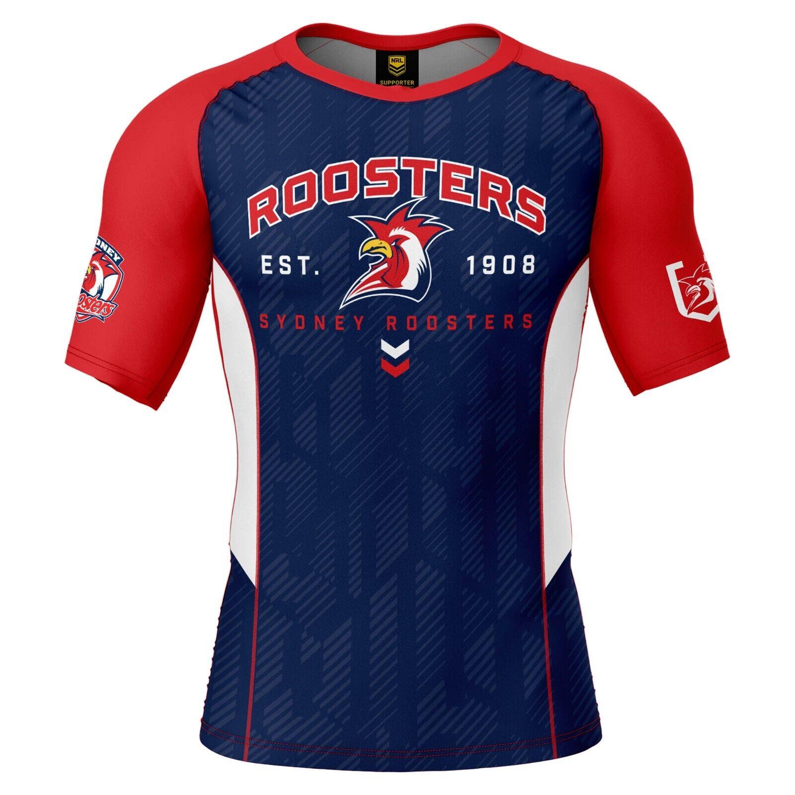 Buy NRL Blocker Rash Vest - Sydney Roosters - Shirt - UPF 50+ - Adult ...