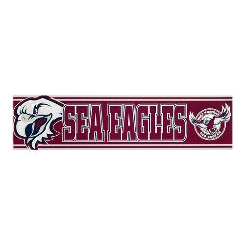 Buy NRL Bumper Sticker - Manly Sea Eagles - Car Decal - 300mm x 75mm ...