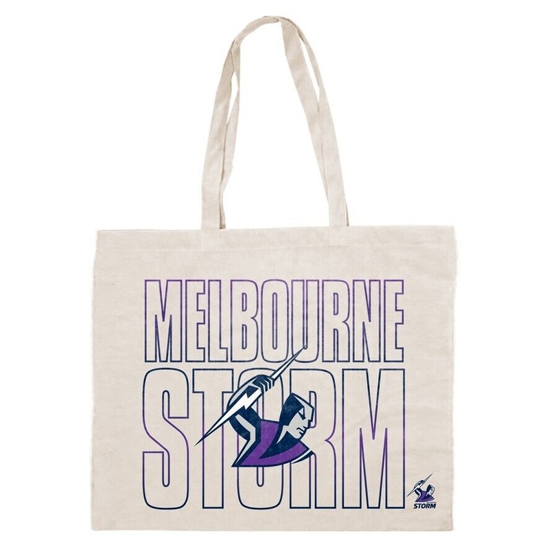 Buy NRL Canvas Tote Bag - Melbourne Storm - Re-Useable Carry Bag - MyDeal
