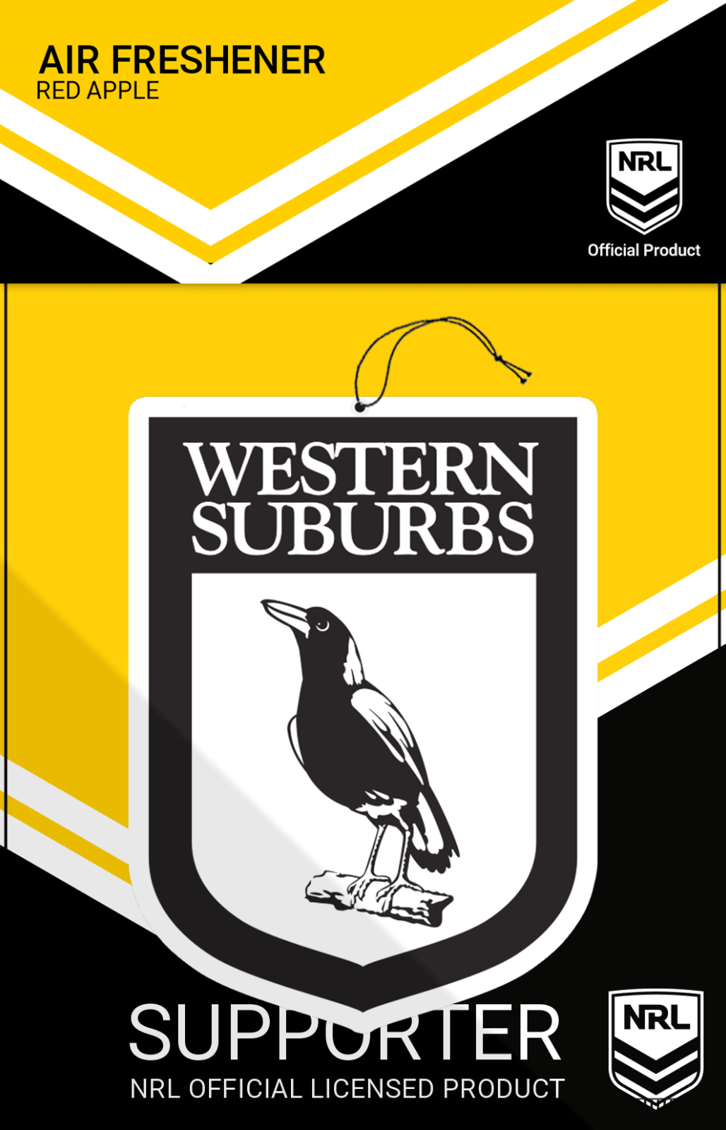 Buy NRL Car Air Freshener - Western Suburbs Magpies - Rugby League ...