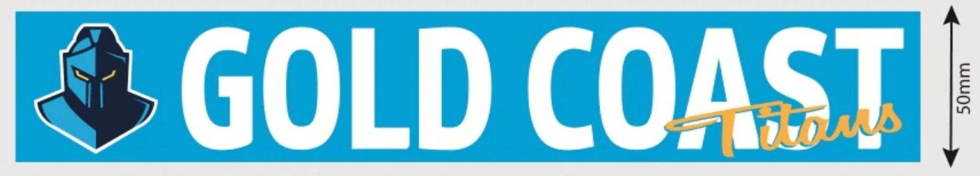 Buy NRL Car Window Decal - Gold Coast Titans - Sticker 280mm - MyDeal ...