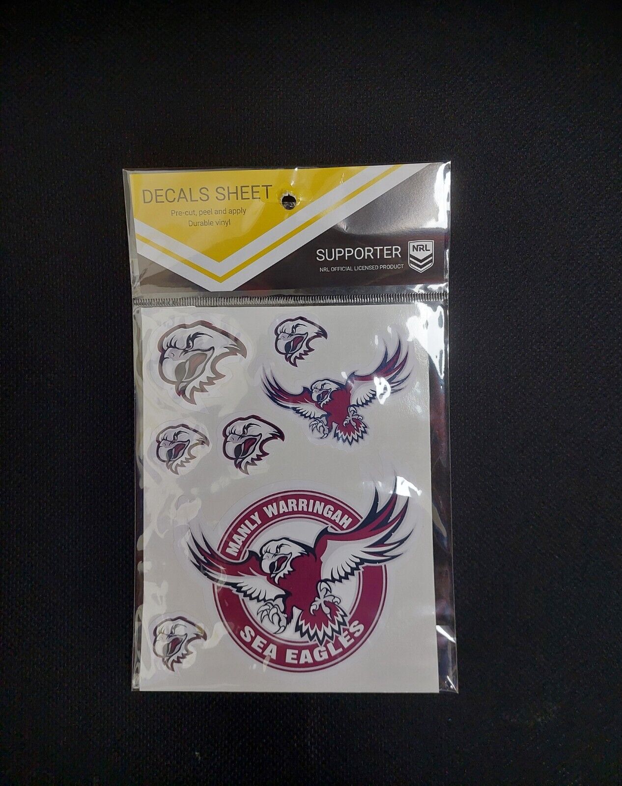 Buy NRL Decal Sticker Set - Manly Sea Eagles - MyDeal Australia