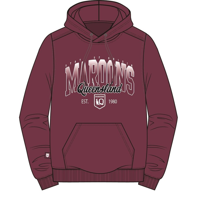 Buy NRL Fleece Hoodie - Queensland Maroons - QLD - Jumper - State of ...