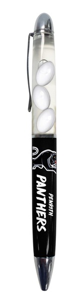 Buy NRL Floating Pen - Penrith Panthers - Twist Open - Black Ink - MyDeal Australia