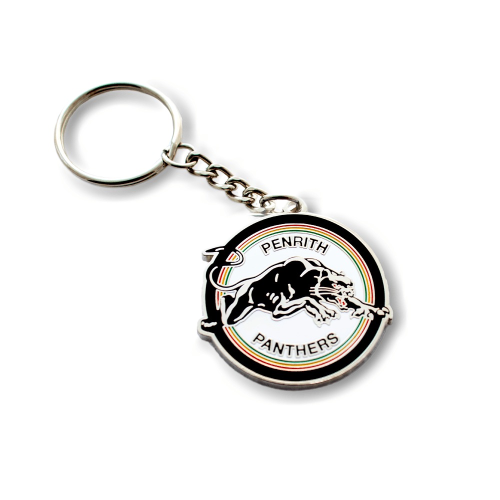 Buy NRL Heritage Metal Key Ring - Penrith Panthers - Logo Keyring ...