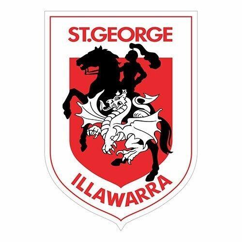 Buy NRL Logo Sticker - St George Illawarra Dragons - 25cm x 21cm Decal ...