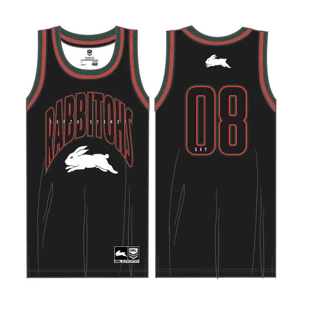 Buy NRL Mens Basketball Singlet - South Sydney Rabbitohs - Rugby League ...