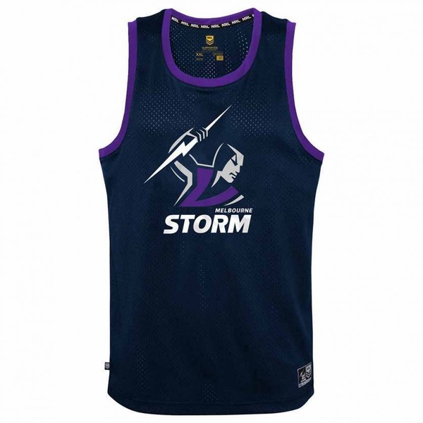 Buy NRL Mens Mesh Singlet - Melbourne Storm - Rugby League - MyDeal ...