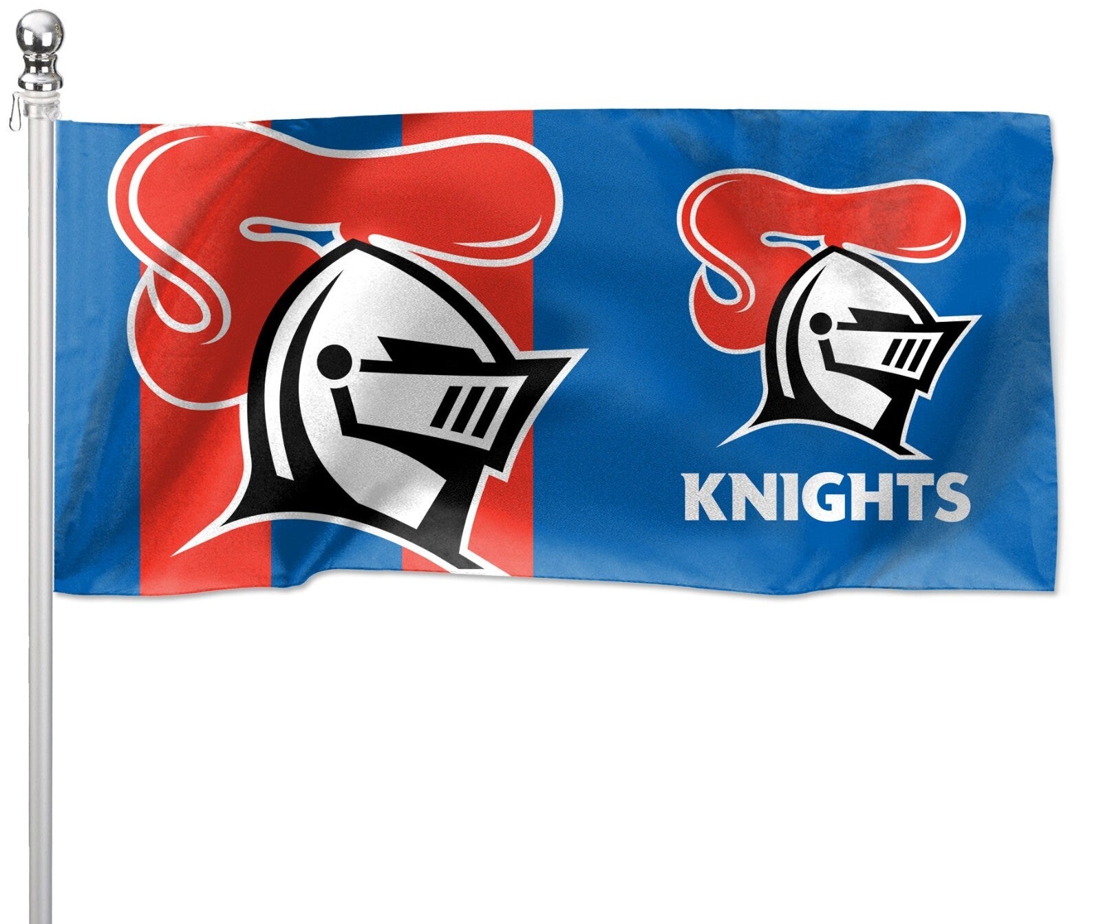 Buy NRL Pole Flag - Newcastle Knights - 90cm x 180cm - Steel Eyelets ...