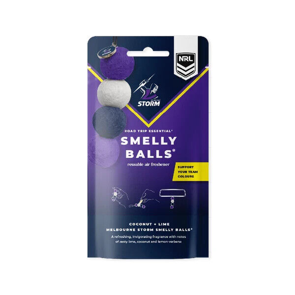Buy NRL Smelly Balls Set - Melbourne Storm - Re-useable Car Air ...
