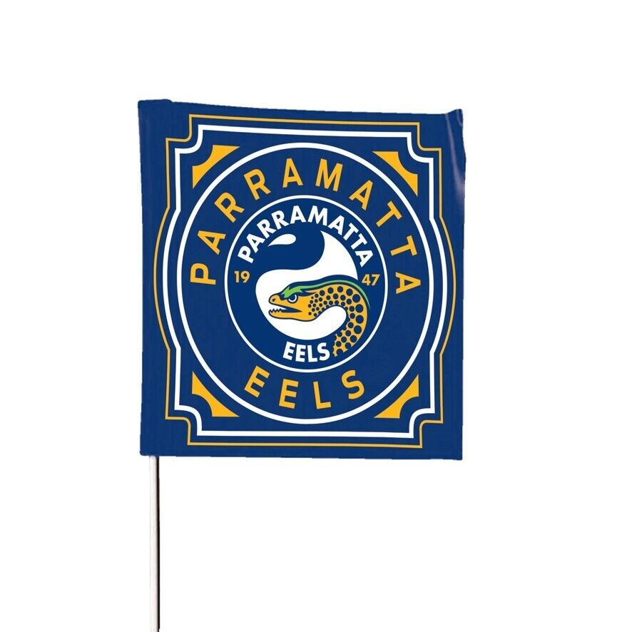 Buy NRL Square Flag - Paramatta Eels - Supporter Flag With Pole - 70 x ...