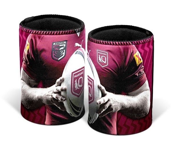 Buy NRL Stubby Can Cooler - Queensland Maroons - QLD - Origin - Ball ...