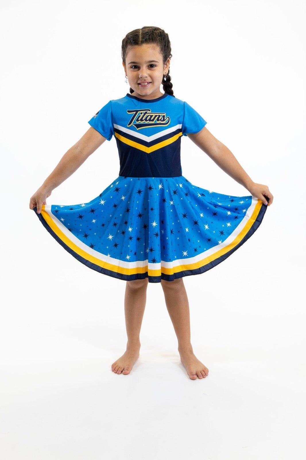 Buy NRL Superstar Dress - Gold Coast Titans - Girls - Toddler - Kid ...