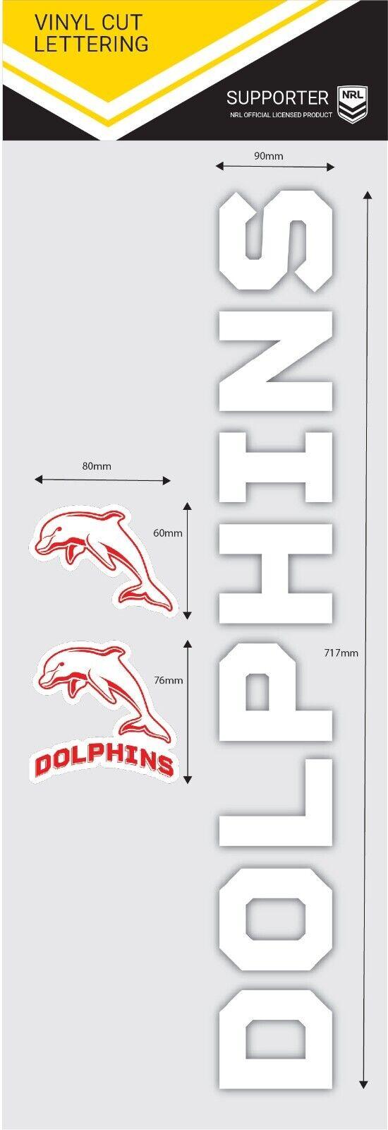 Buy NRL Team Name Lettering Decal - Dolphins - Car Sticker - MyDeal ...