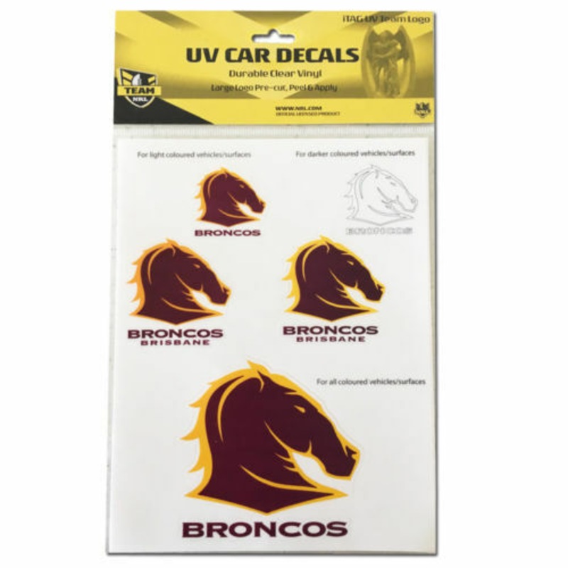 Buy NRL UV Decal Sticker Set - Brisbane Broncos - - MyDeal