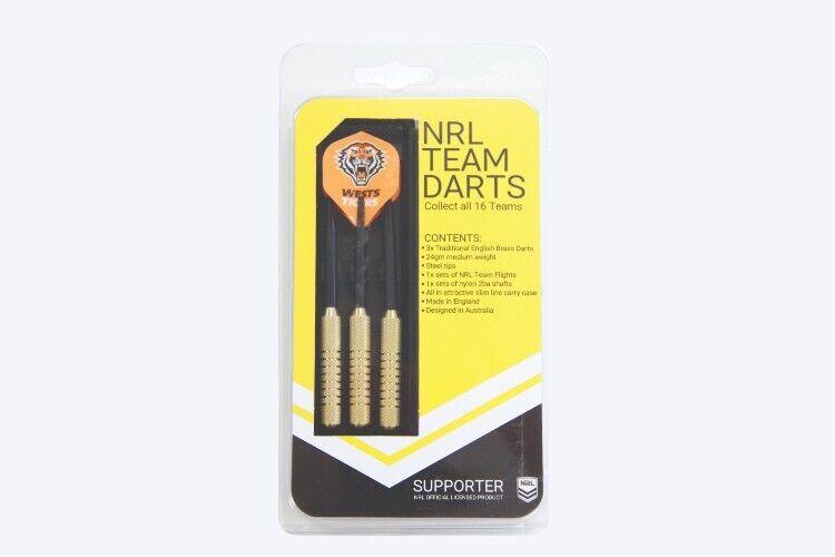 Buy NRL West Tigers Darts - Set Of 3 With Carry Case - 24 Gram Dart ...