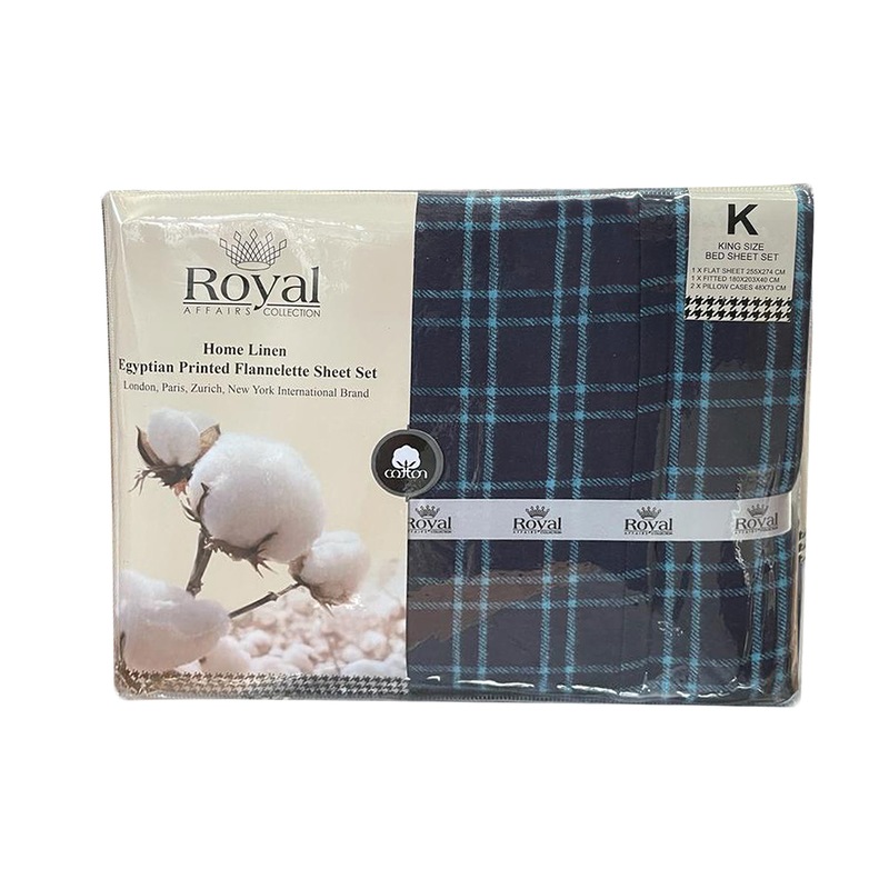 Buy Flannelette Sheet Sets Pure Cotton 200 GSM Cozy Winter (King ...
