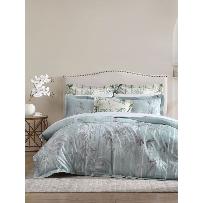 Buy GRACE BY LINEN HOUSE BAMBOO FLORETTE QUILT COVER SET - MyDeal