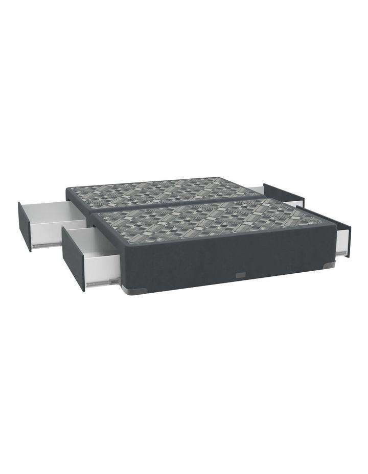Buy SleepMaker Velvet Base with Side Drawers + Bracket & 120CM Headboard - Flint Colour - MyDeal ...