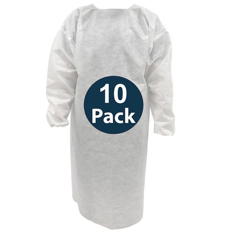 Buy 10x Safetyware Disposable Sterile Isolation Gown Cover Apron Bulk ...