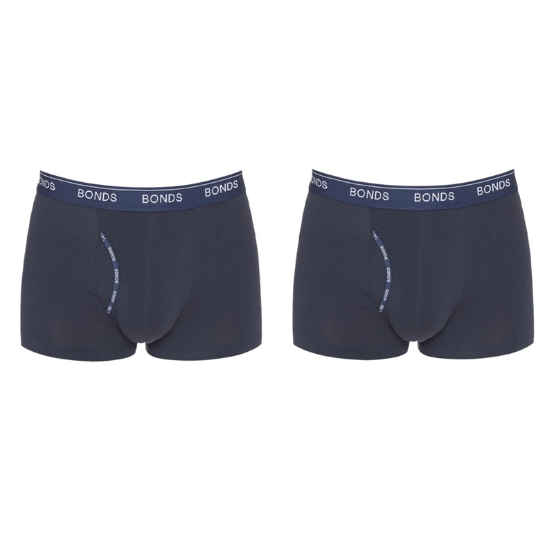 Buy 2x Bonds Guyfront Trunks Mens Navy Blue Briefs Boxer Undies ...