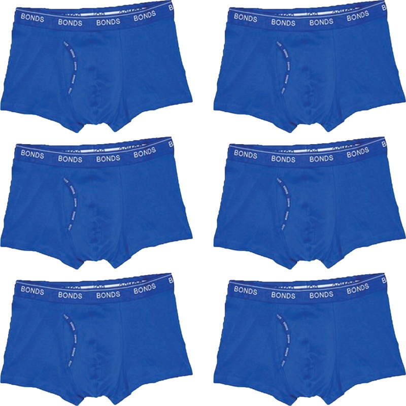 Buy 6x Bonds Guyfront Trunks Mens Blue Briefs Boxer Comfort Underwear ...