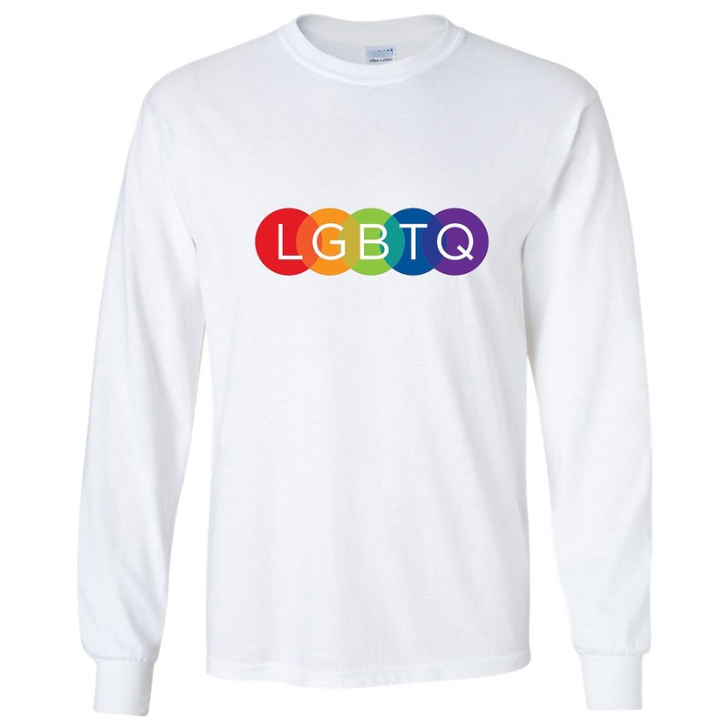 Buy LGBTQ Flag Colourful Rainbow Gay Pride Lesbian Long Sleeve Men ...