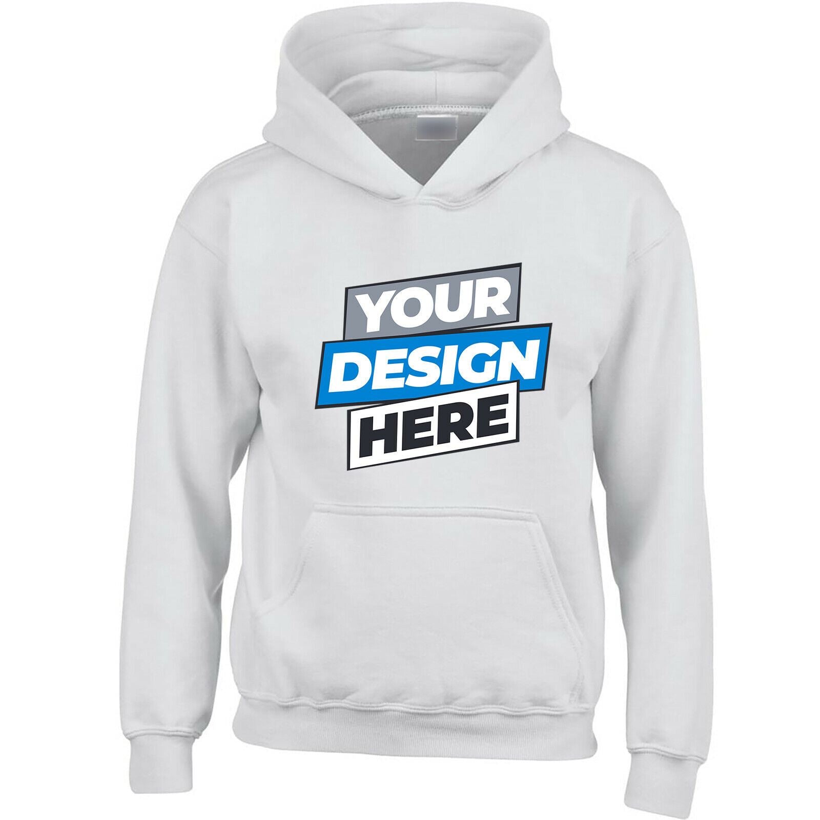 Buy Personalised Mens Custom Printed White Hoodie Hooded Sweatshirt ...