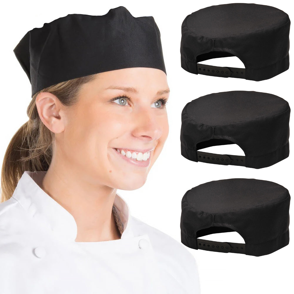 Buy Portwest 3 Pack S899 Chefs Skull Cap Adjustable Water Resistant Hat ...