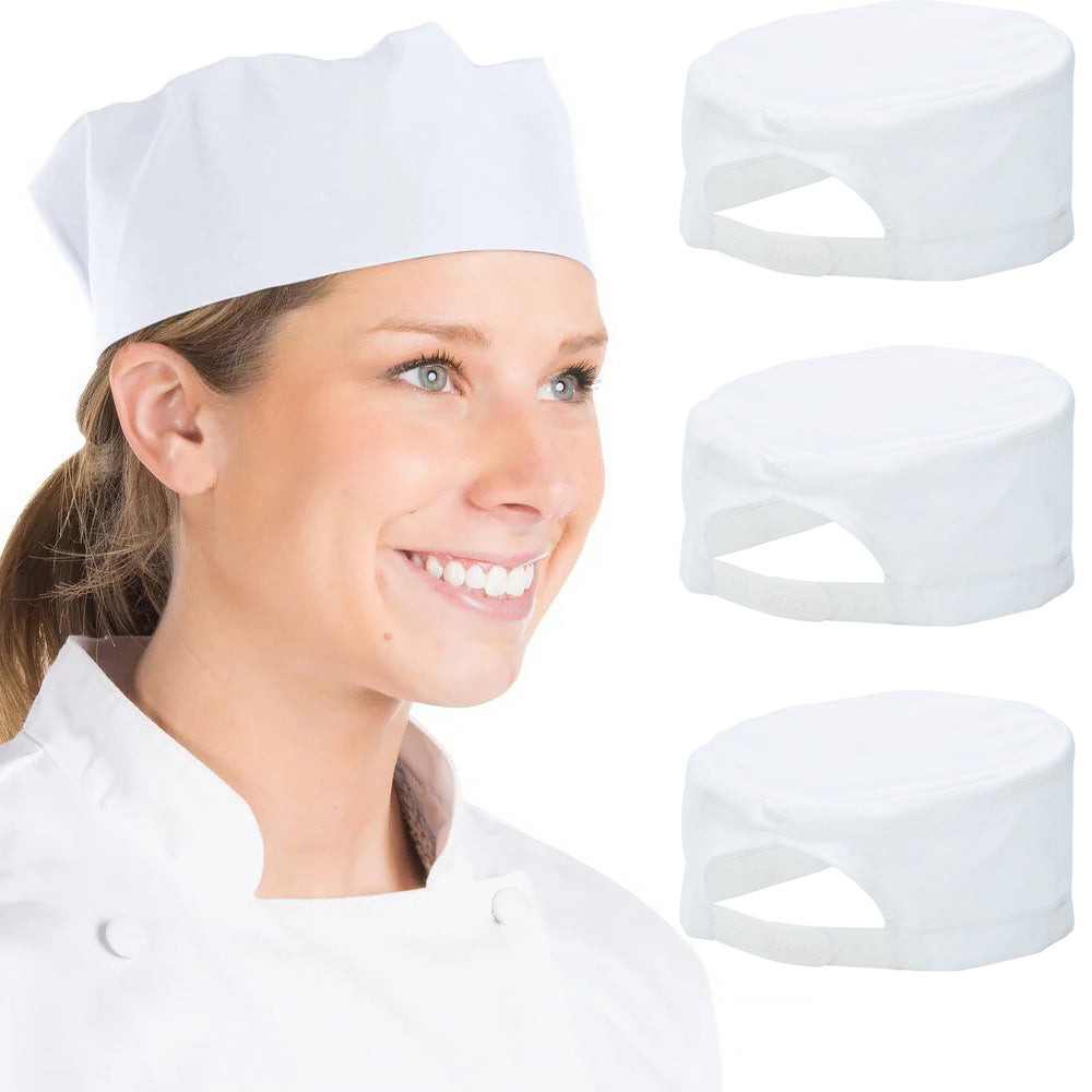 Buy Portwest 3 Pack S899 Chefs Skull Cap Adjustable Water Resistant Hat ...