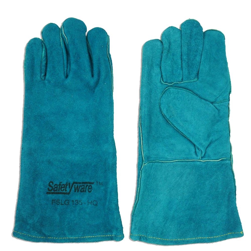 Buy Safetyware Premium Full Leather Safety Work Heat Proof Welding ...