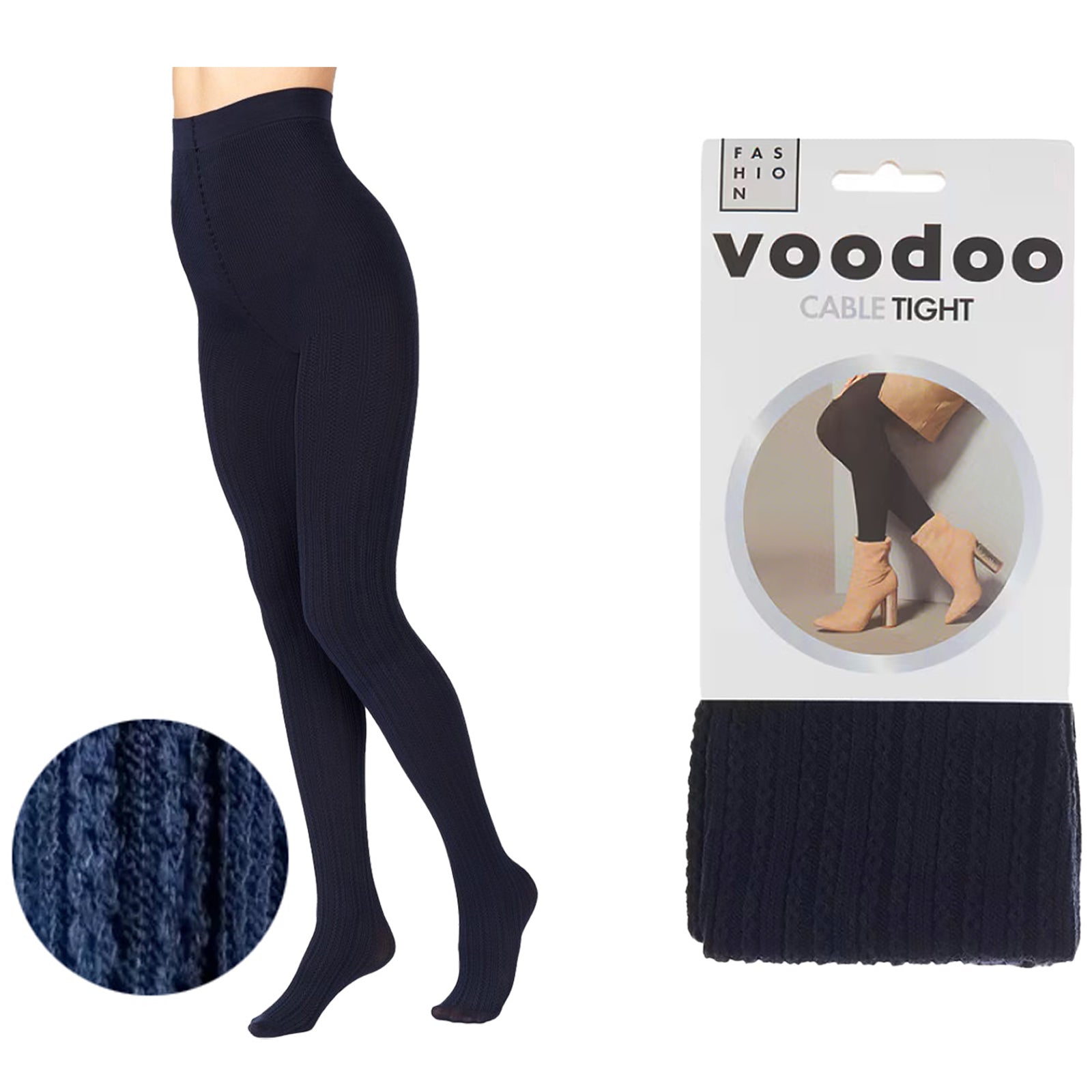 Buy Voodoo Cable Tights Womens Thermal Pantyhose Stockings HXRY1N ...