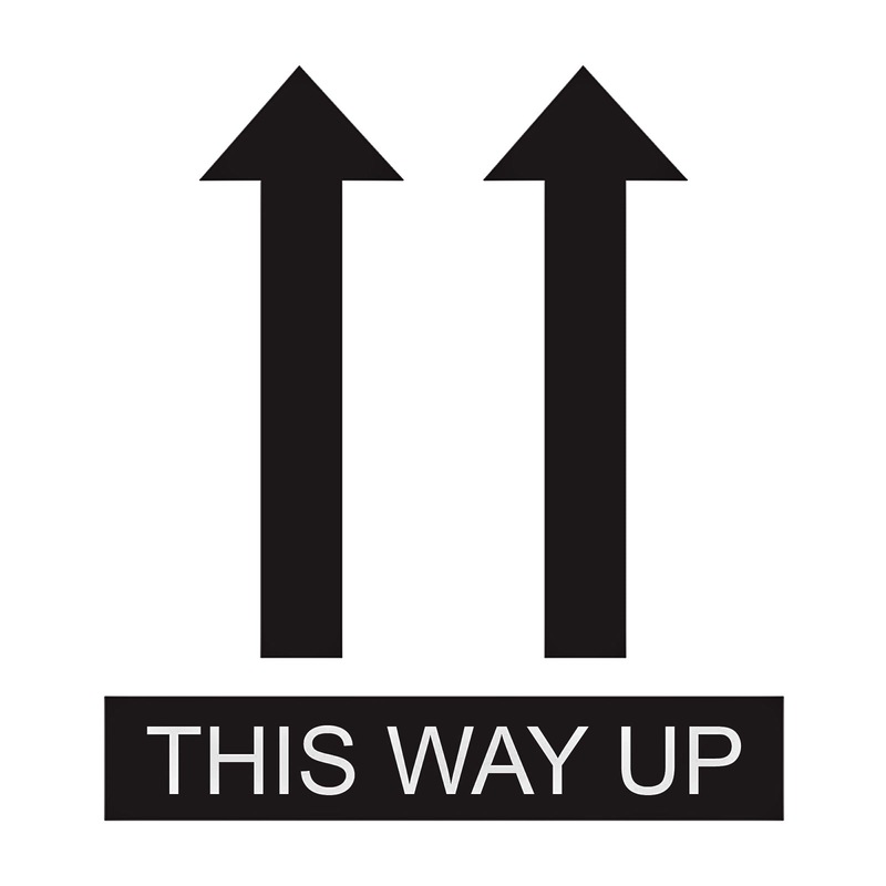 Buy XXL THIS WAY UP ARROW shipping label adhesive warning sticky ...