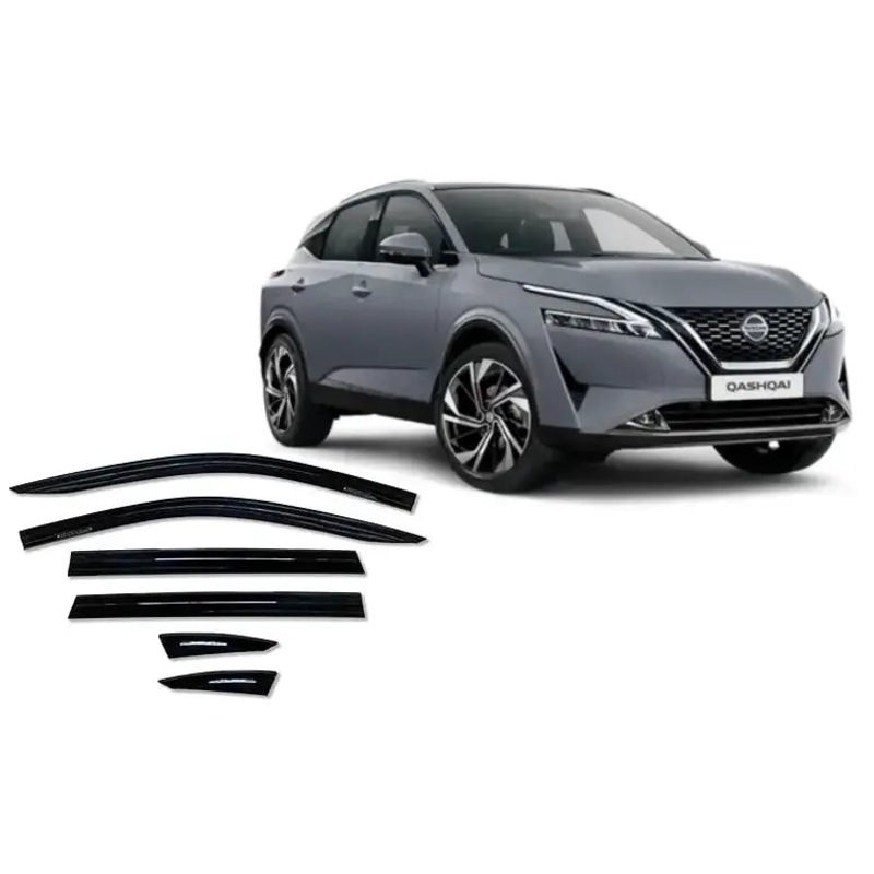 Buy 6PCS Weather shields Weathershields Sun Visors for Nissan Qashqai ...