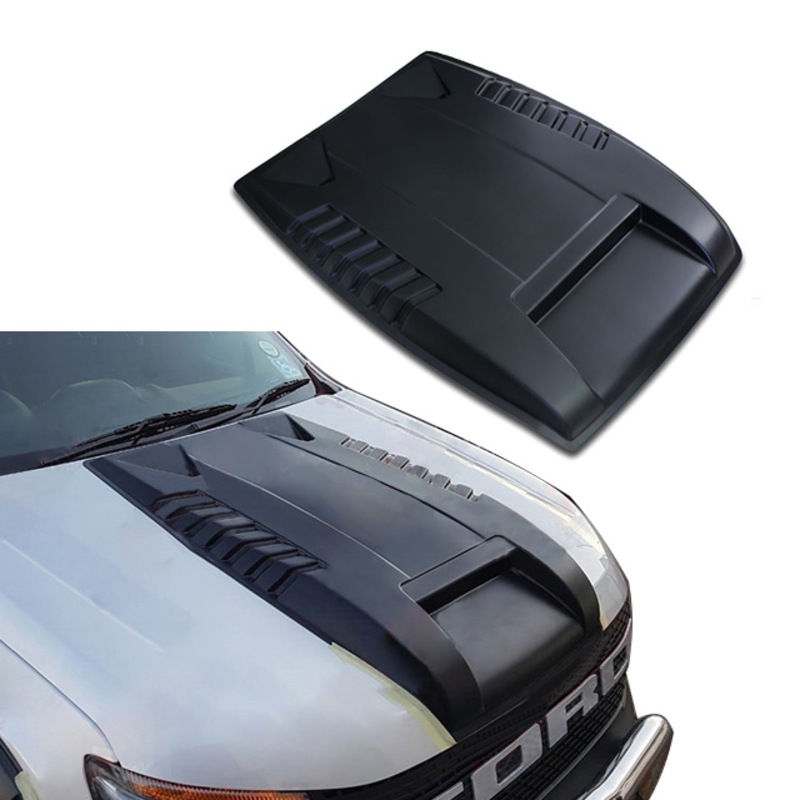 Buy Matt Black Bonnet Scoop Hood Raptor Style to suit 2012-2015 Ford ...